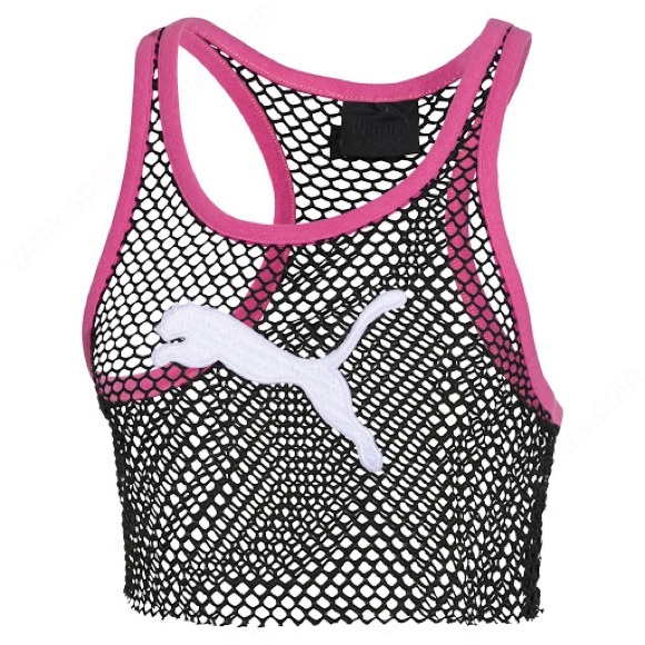 Puma | Tops | Puma By Rihanna Mesh Cropped Tank Top | Poshmark
